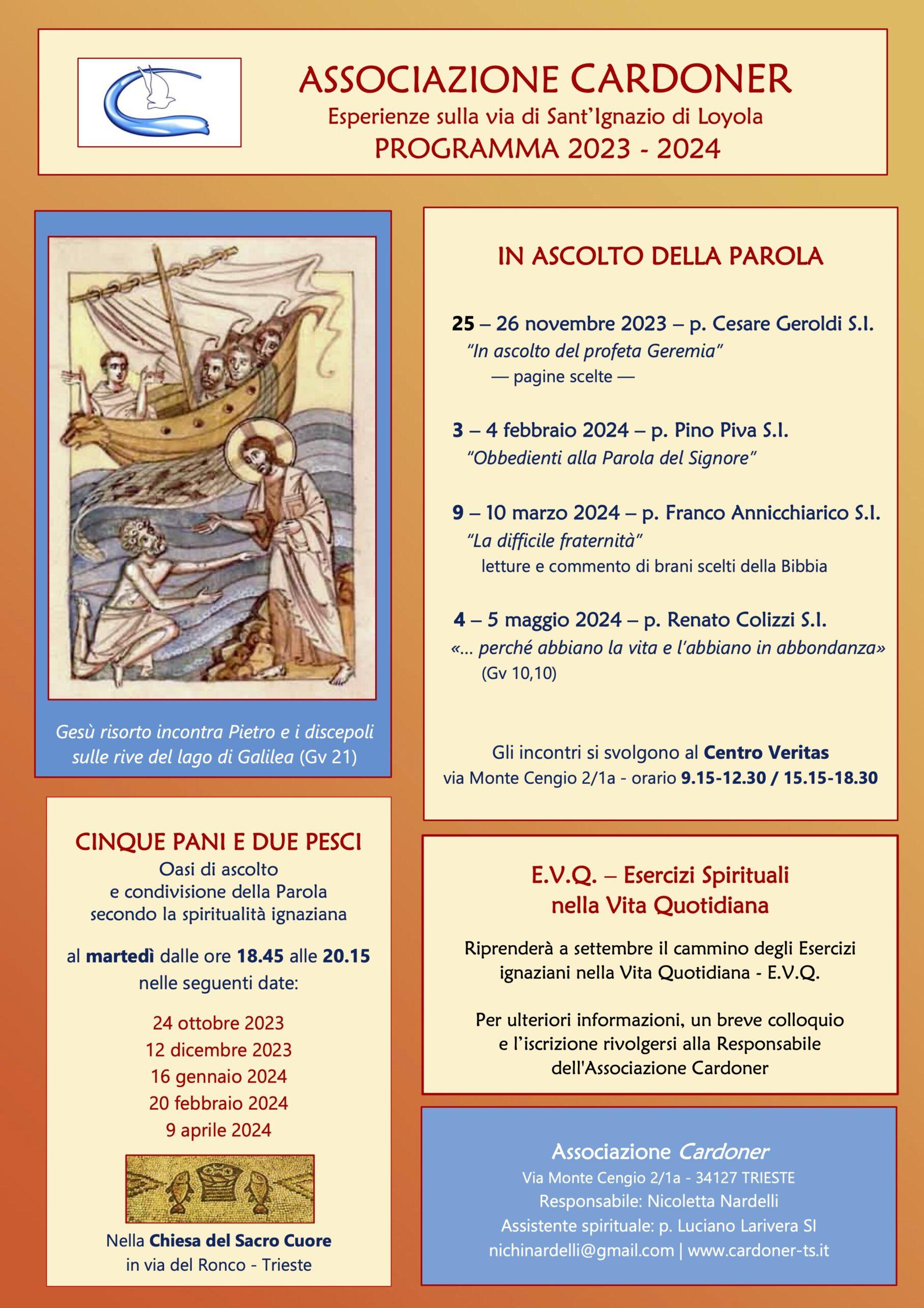 Cardoner 2023 - 2024 - Centro Culturale Veritas